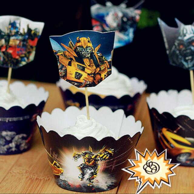 Cupcakes Wrappers W Toppers Transformers TV Home Appliances
