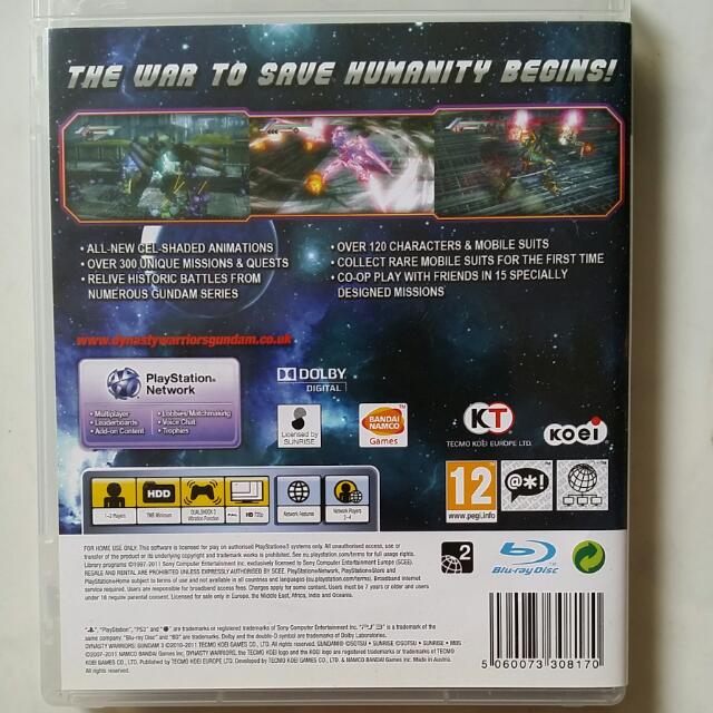 PS3 Dynasty Warrior Gundam 3 Hobbies Toys Toys Games On Carousell
