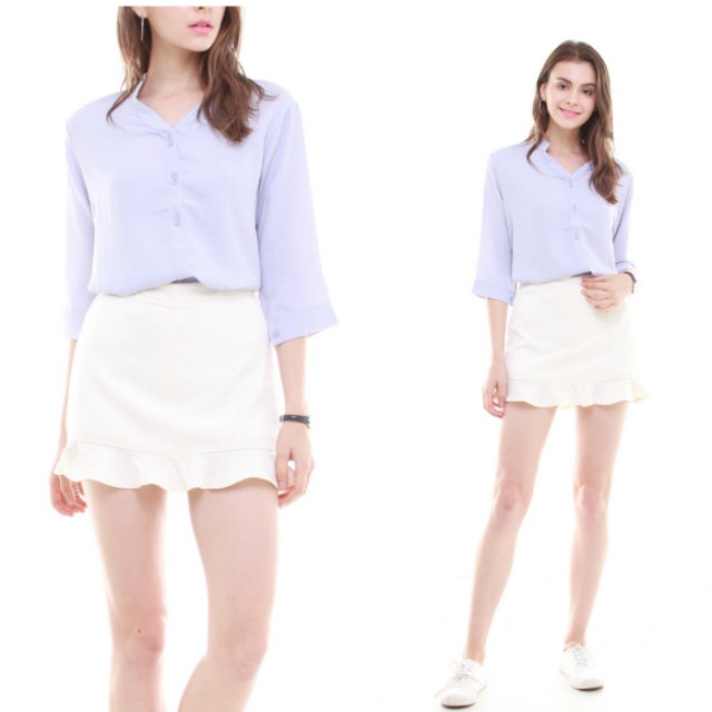 ACW Anticlockwise Flutter Skorts Women S Fashion Tops Sleeveless On