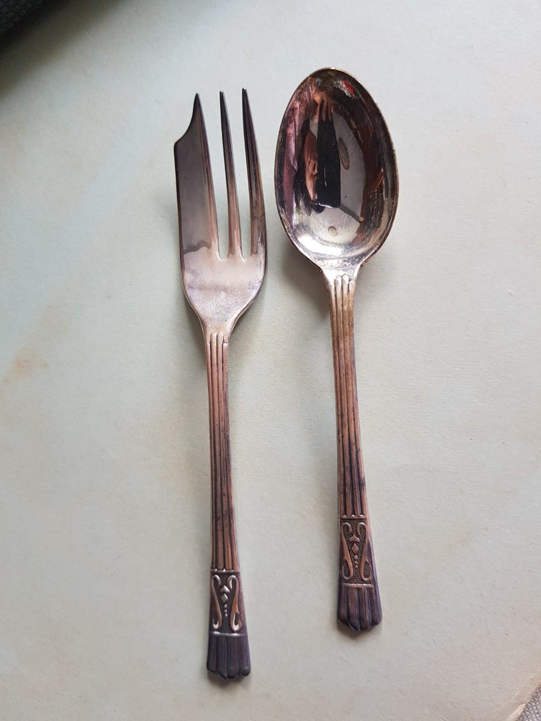 Yeoman Plate Desert Spoon Fork Furniture Home Living Kitchenware
