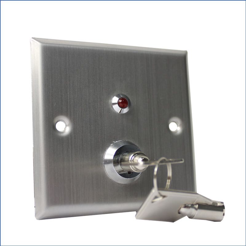 Stainless Steel Override Key Switch With LED Electronics Others On