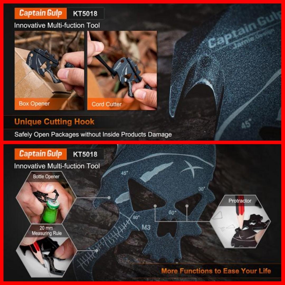 Nextool Captain Gulp In Keychain Multi Tool Sports Equipment