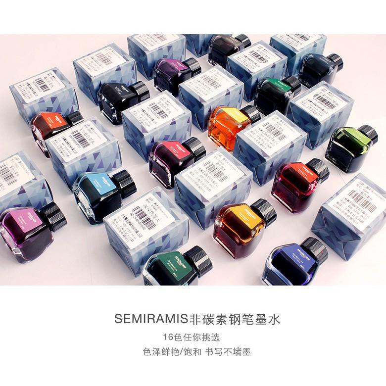 現貨 Semiramis 獅美樂 鋼筆彩色墨水 非碳素 玻璃蘸水筆 INK30ML 墨水 沾水筆 興趣及遊戲 文具及工藝 文具及上學用品
