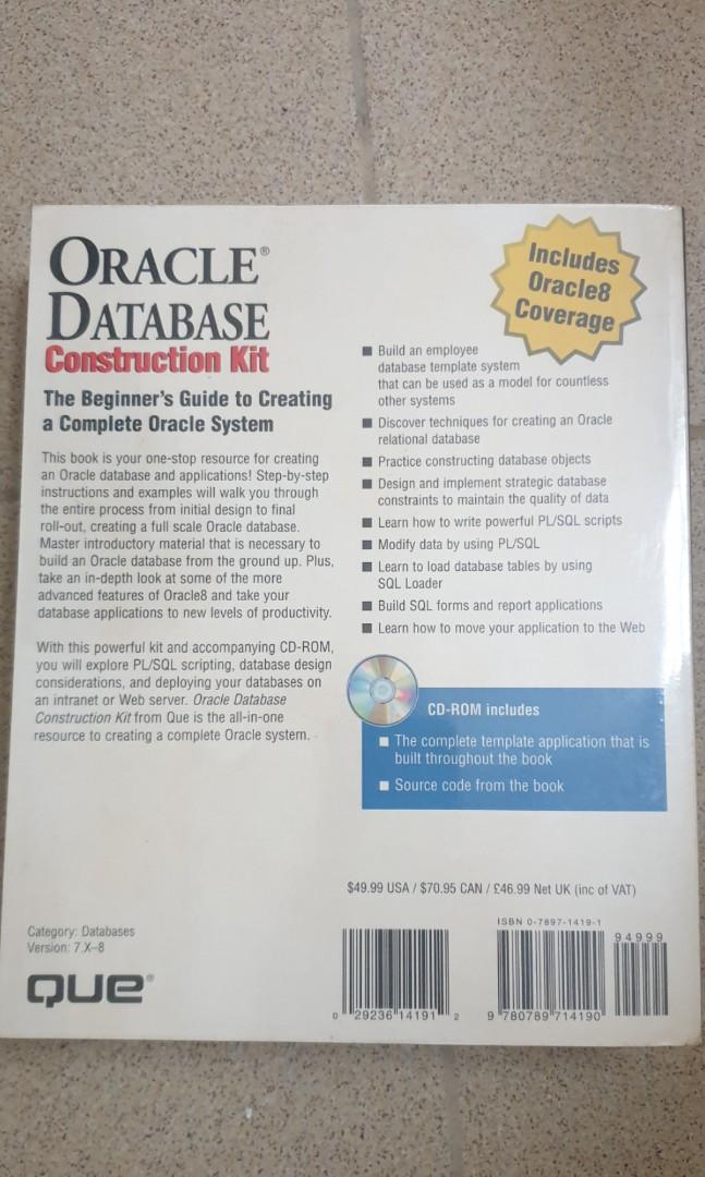 Oracle Database Construction Kit Computers Tech Office Business