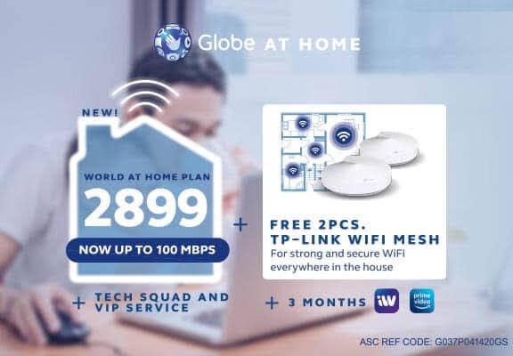GLOBE AT HOME BROADBAND FIBER CONNECTION Computers Tech Parts
