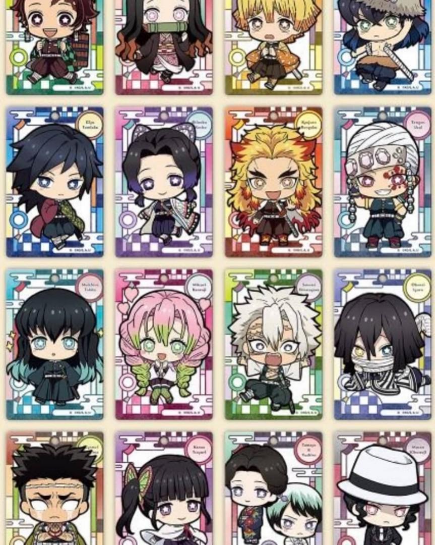 鬼滅之刃 Q版 透卡 興趣及遊戲 收藏品及紀念品 明星周邊 Carousell