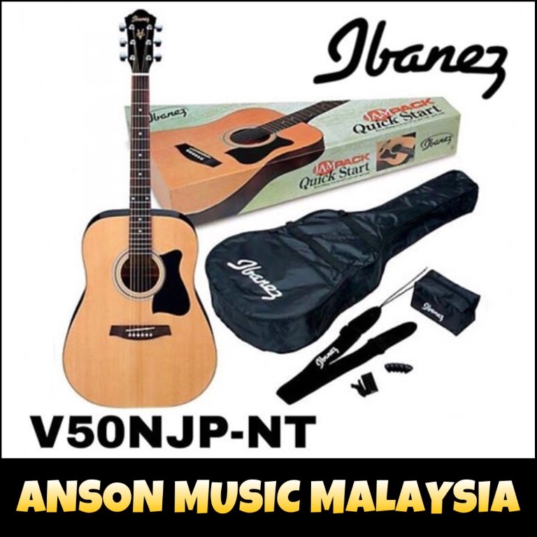 Ibanez V50NJP Acoustic Guitar Natural High Gloss NT Hobbies Toys