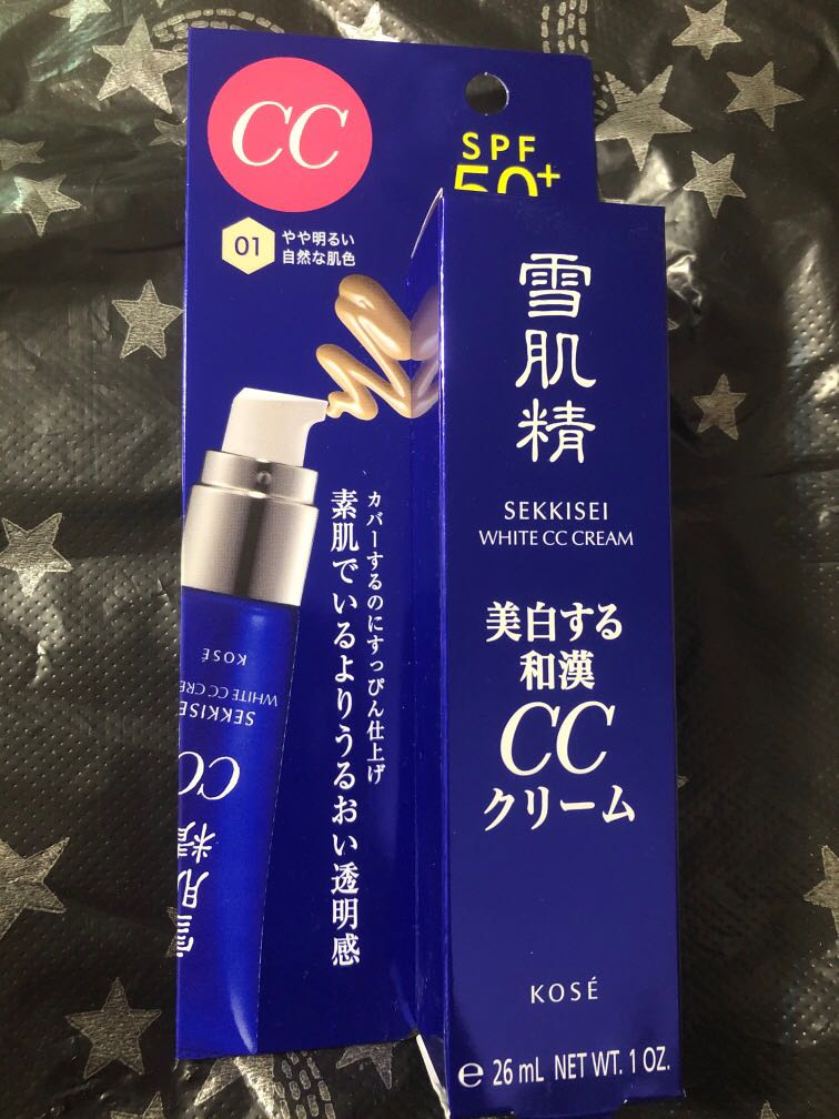 雪肌精 cc cream 01色 26ml 美容個人護理 健康及美容 皮膚護理 面部 面部護理 Carousell