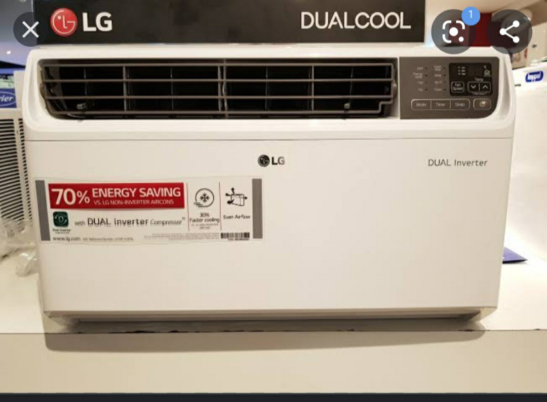 INVERTER Aircon LG Energy Saving HP TV Home Appliances Air Conditioning And Heating On