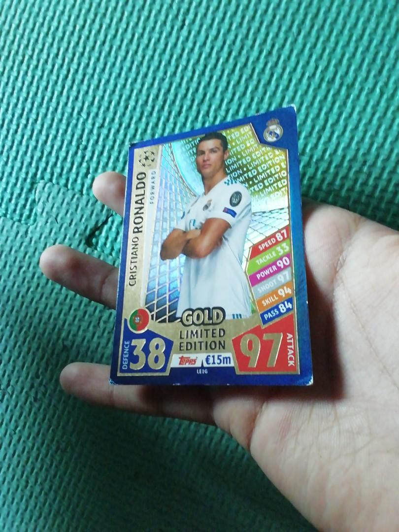 Topps Match Attax Champions League 2017 2018 Cristiano Ronaldo Gold