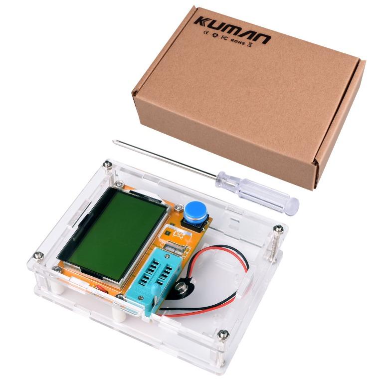 Multifunction Meter DIY Kit Kuman Mega 328 Graphic Transistor Tester
