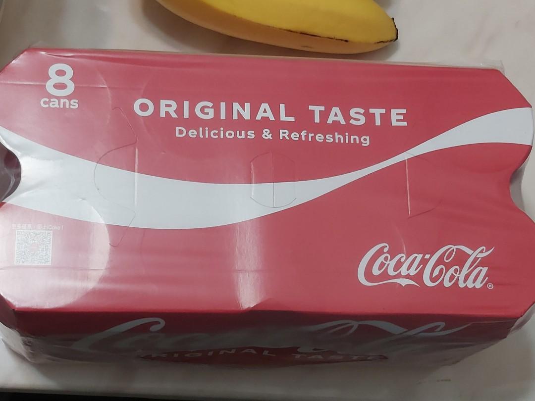 罐裝可口可樂 330ml 8罐 嘢食 嘢飲 飲料 Carousell