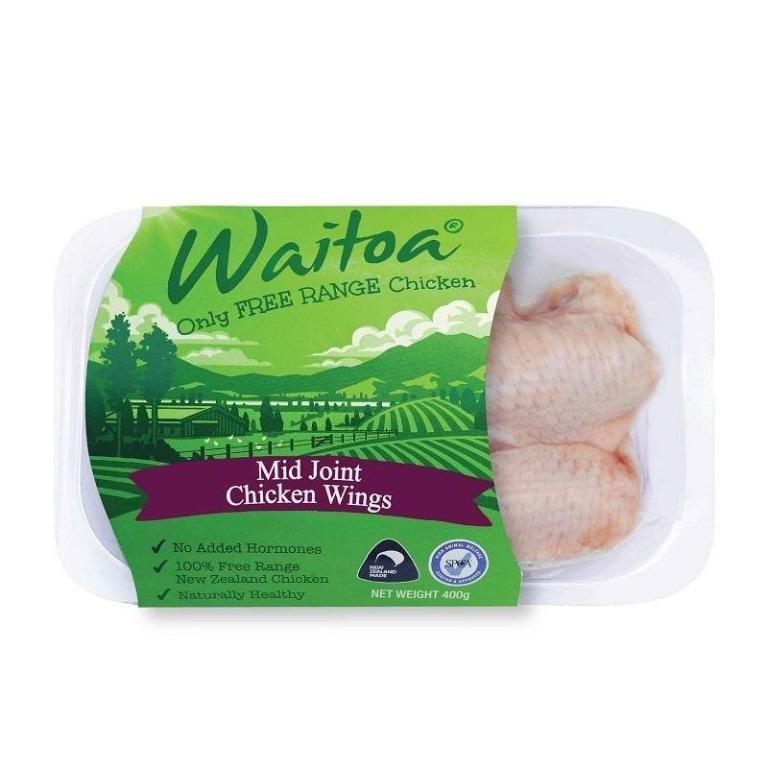 紐西蘭 Waitoa 天然走地雞雞中翼 400g 嘢食 嘢飲 冰凍食物 Carousell