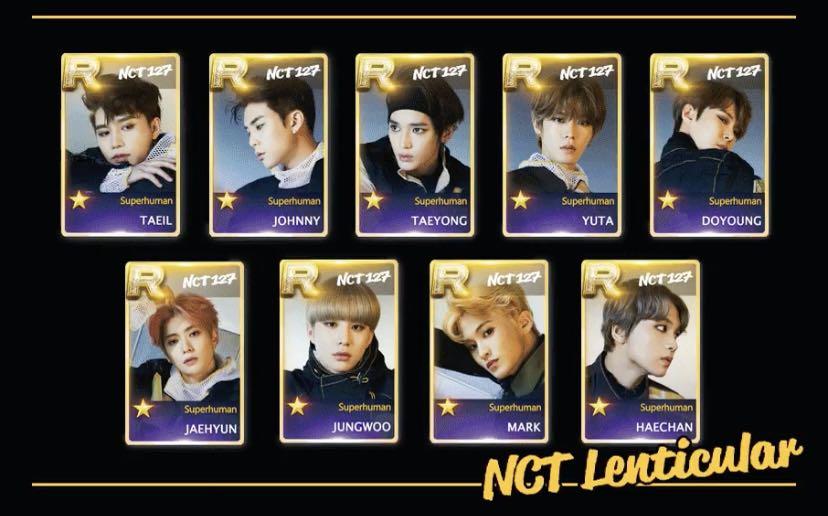 NCT 127 Superhuman Lenticular PC Photocard Fan Made Fan Merch Taeil