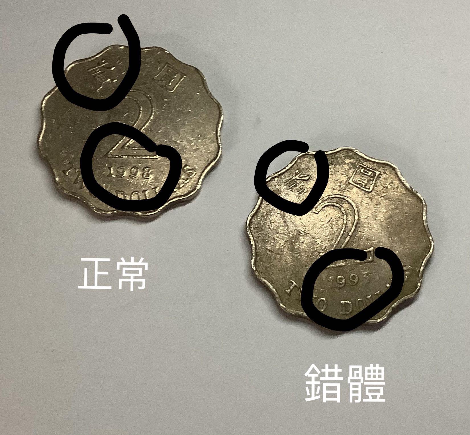錯體 2 港幣 年份99 興趣及遊戲 收藏品及紀念品 錢幣 Carousell
