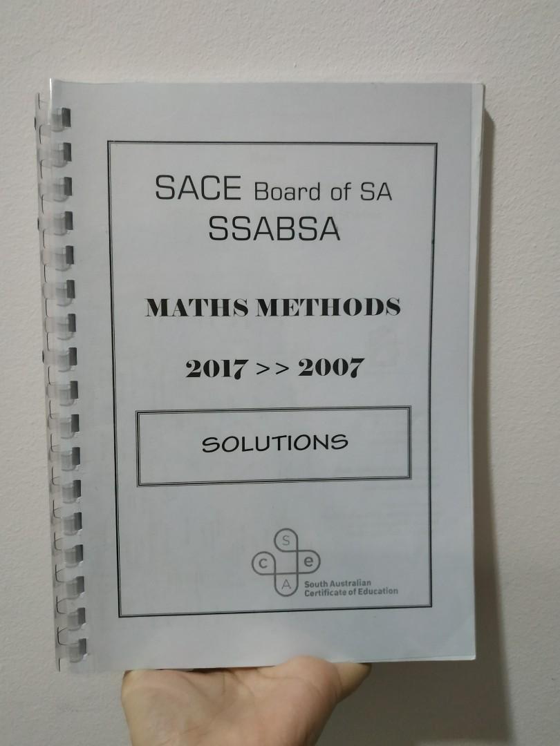 SACE Mathematical Method Solution Book Hobbies Toys Books