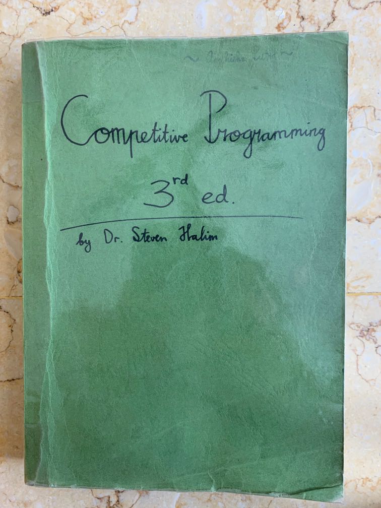 Competitive Programming Textbook By Dr Steven Halim Hobbies Toys