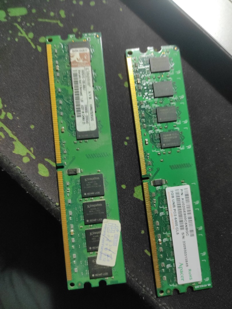 RAM DDR2 4Gb 2Gbx2 DIMM Computers Tech Parts Accessories