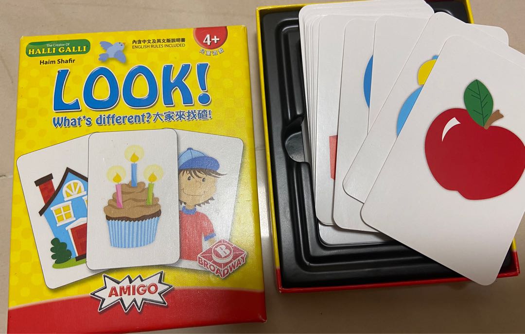 Look 找不同 遊戲卡 升小一訓練說話 興趣及遊戲 書本 文具 教科書 Carousell