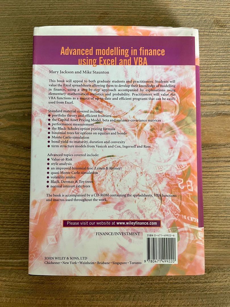 Advanced Modelling In Finance Using Excel And VBA Mike Staunton