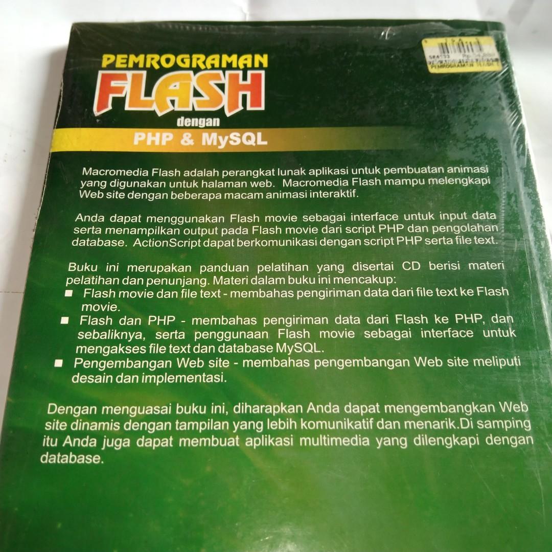 Buku PEMROGRAMAN FLASH Dengan PHP MySQL Ariesto Hadi Sutopo Buku