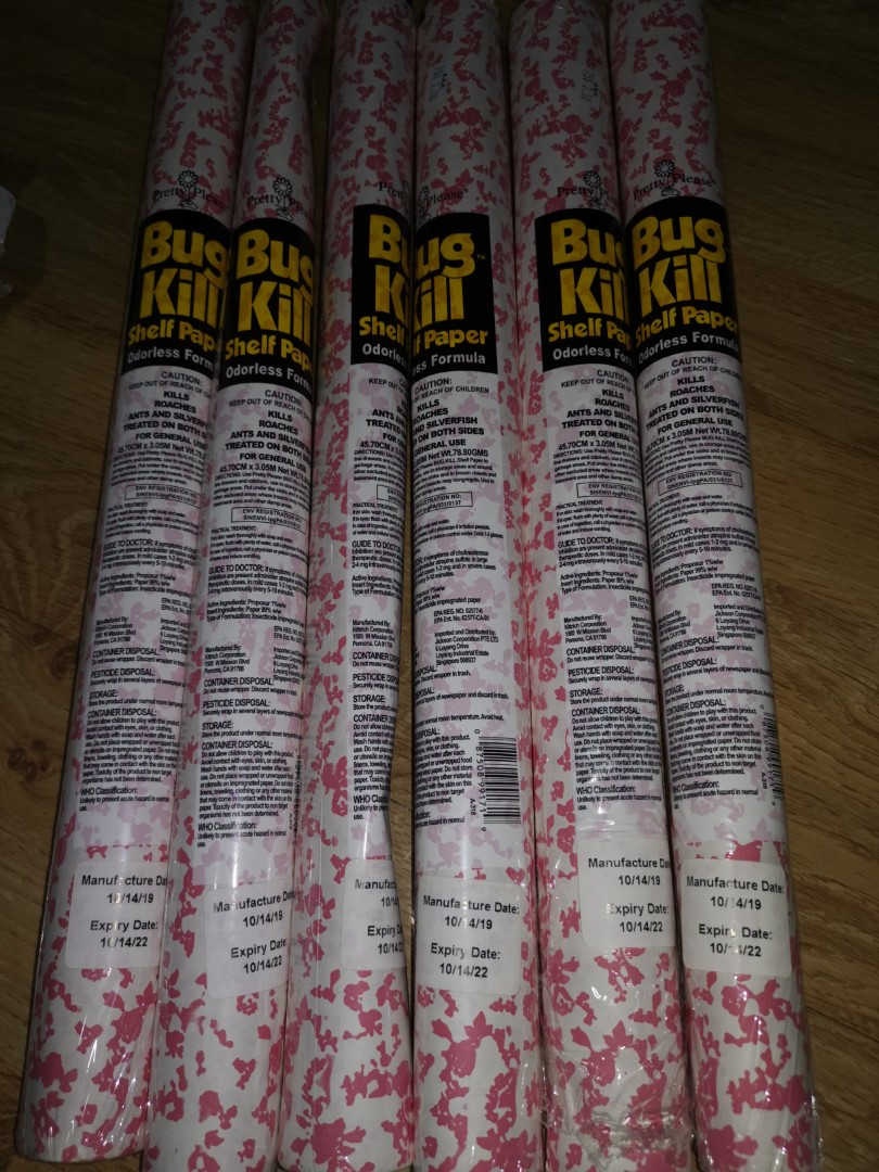 SHELF PAPER BUG KILL ODORLESS FORMULA Furniture Home Living