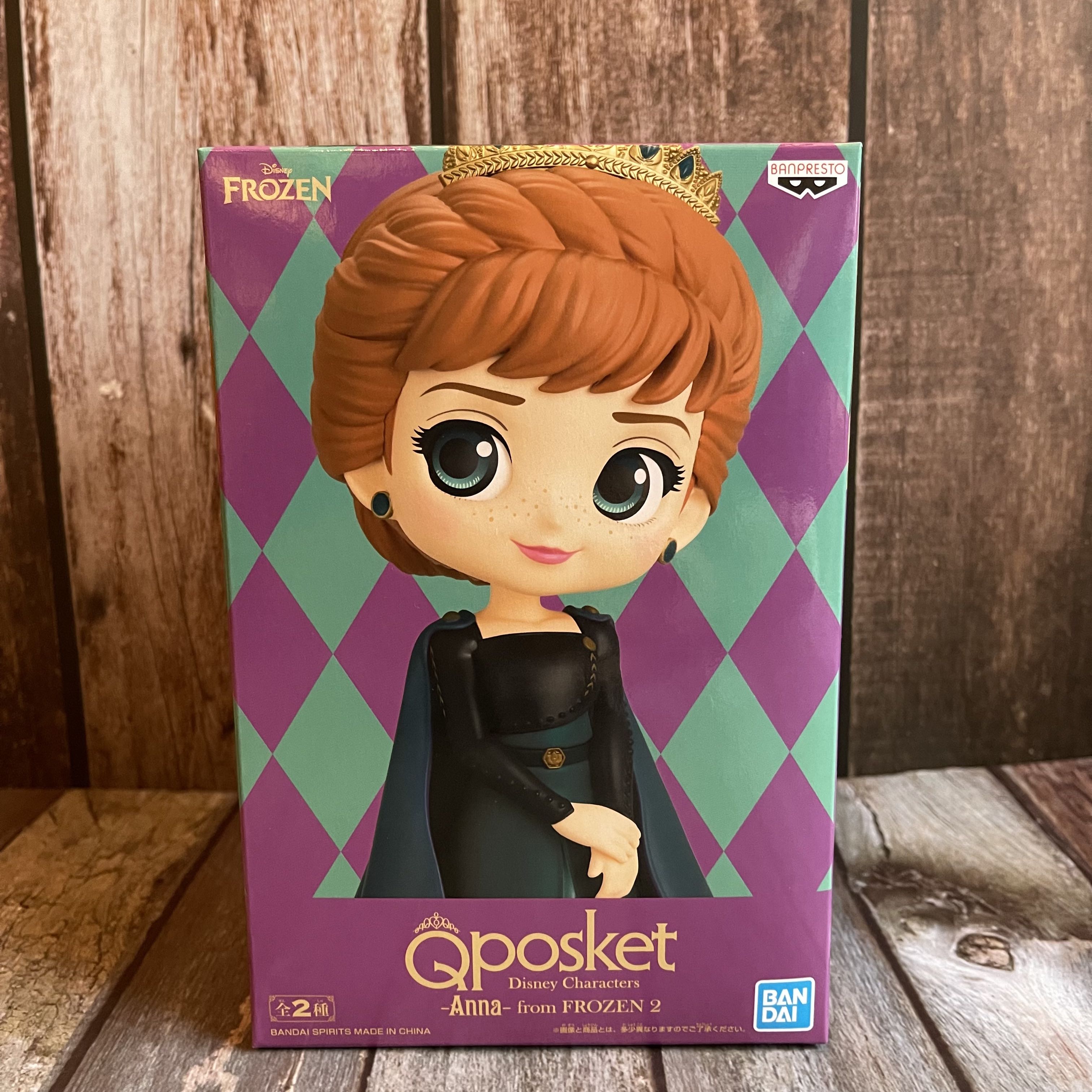 日版 全新Q posket Disney 迪士尼 Qposket Frozen 2 Anna迪士尼冰雪奇緣安娜公主公仔模型 qp