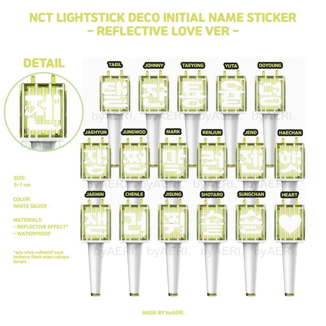 SG GO NCT LIGHTSTICK STICKER Hobbies Toys Memorabilia