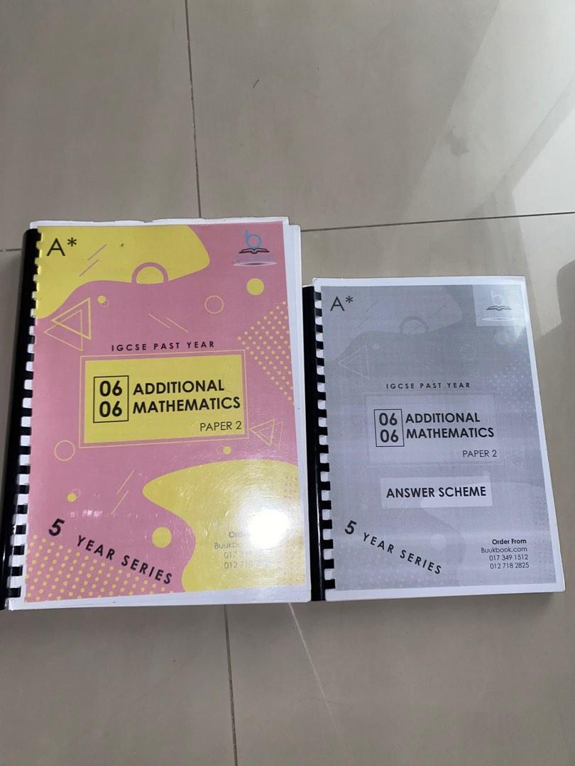 IGCSE Additional Mathematics 0606 Past Year Paper Hobbies Toys