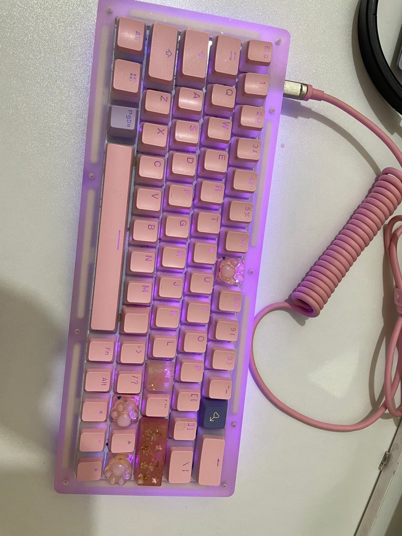 Akko Acrylic 64 Mechanical Keyboard Set Computers Tech Parts