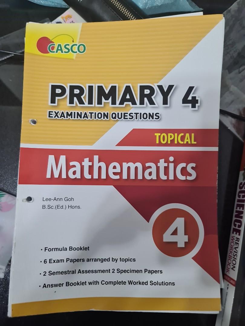 Primary 4 Topical Mathematics Examination Questions Booklet Hobbies
