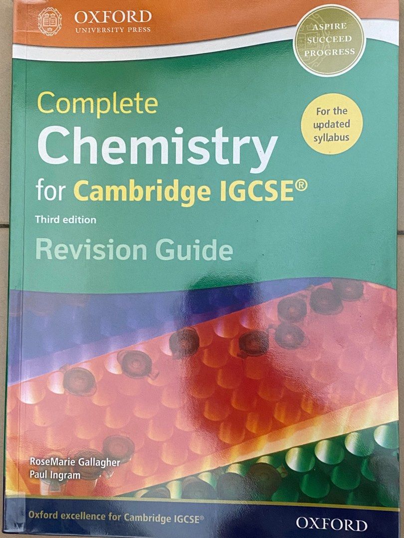 Complete Chemistry For Cambridge IGCSE Revision Guide 3rd Edition