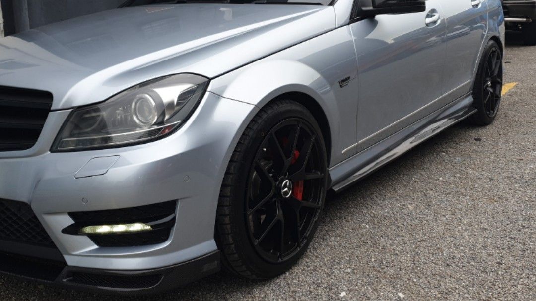 Mercedes Benz C Class C Class C Klasse W204 Amg Line Carbon Side Skirt