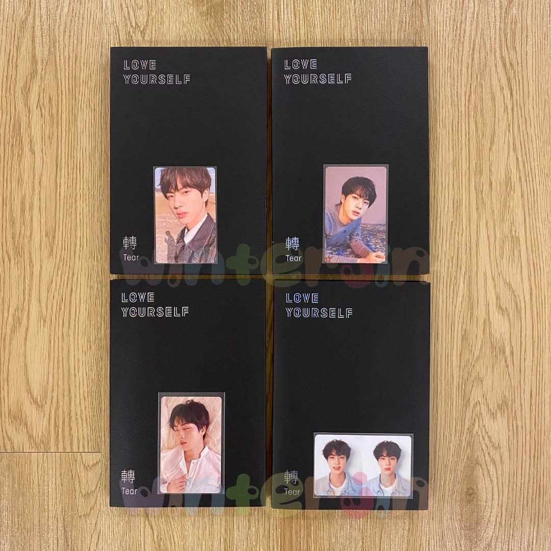 BTS JIN SEOKJIN LOVE YOURSELF LY TEAR Y O U R UNSEALED ALBUM PHOTOCARD