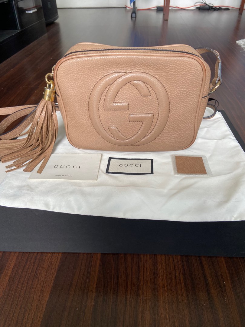 Authentic Gucci Soho Disco Nude Luxury Bags Wallets On Carousell