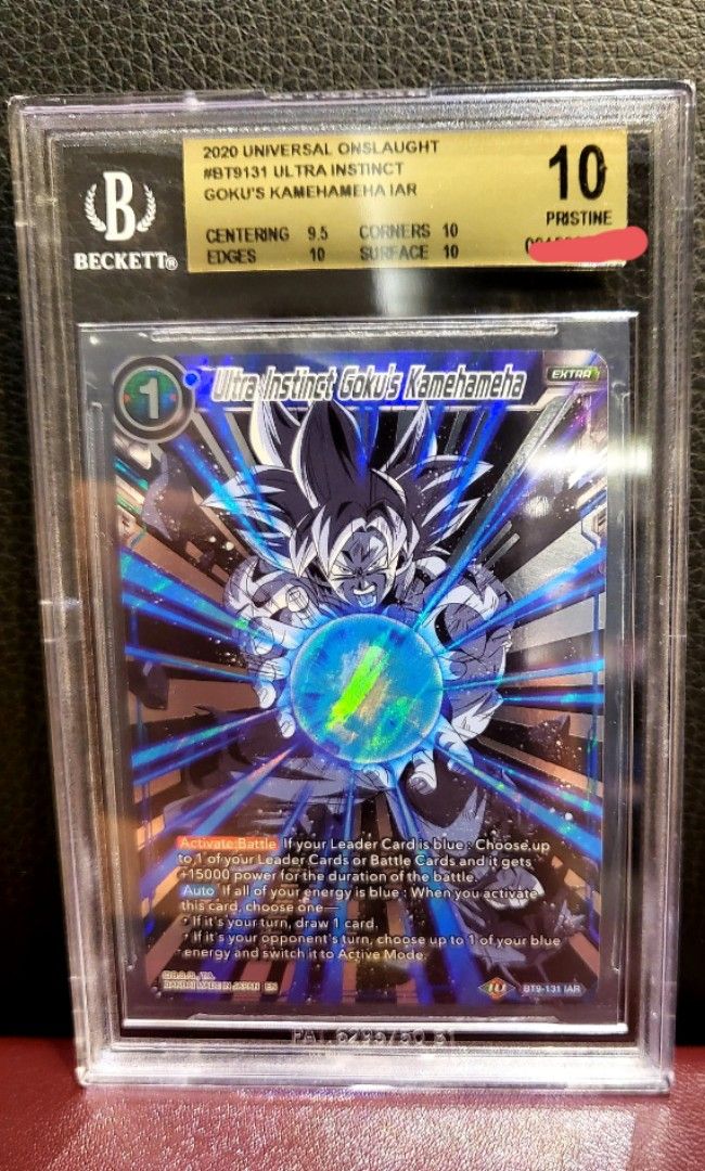 2020 Dragon Ball Card Super Universal Onslaught Goku IAR BGS 10 With