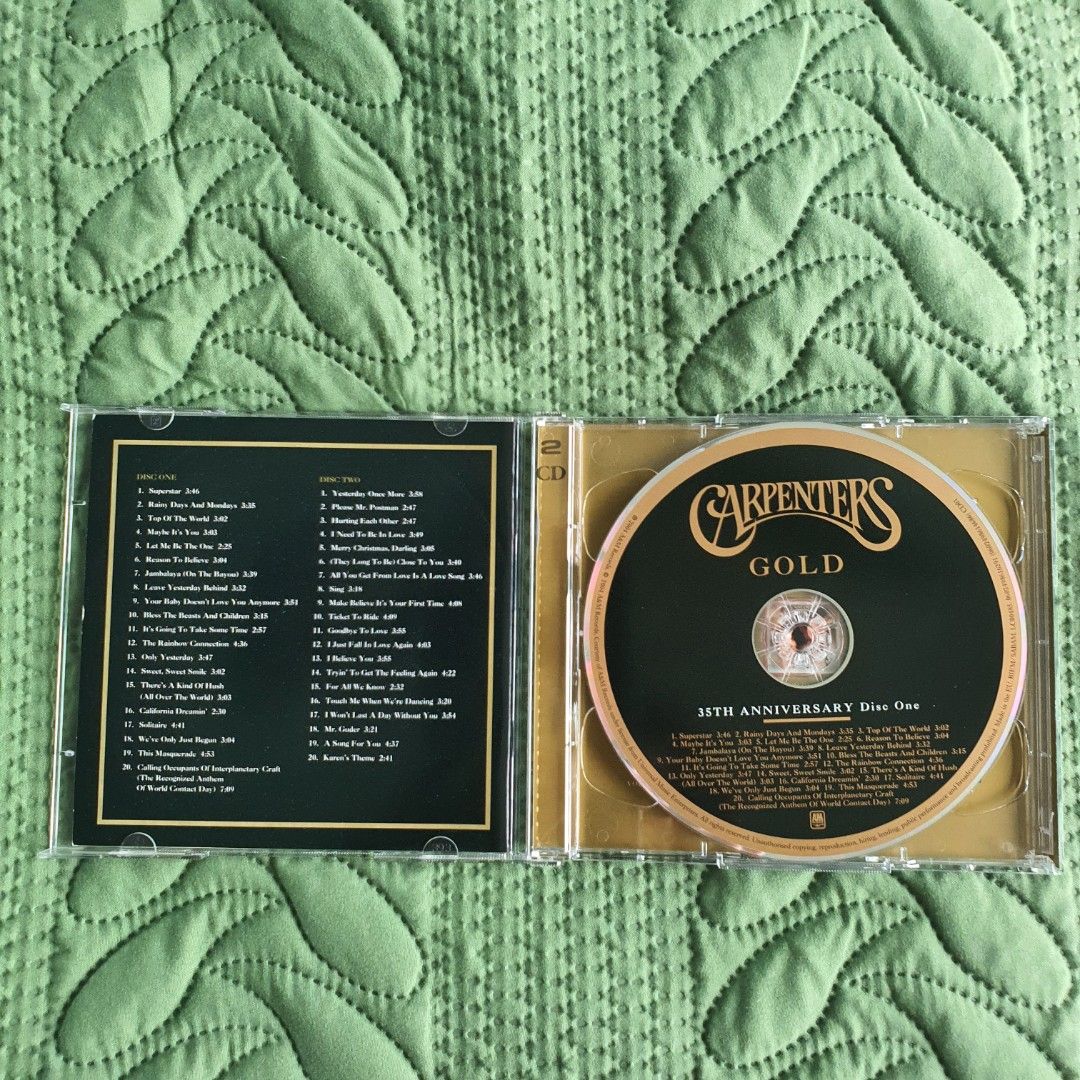 Carpenters Gold 35 Anniversary Edition Hobbies Toys Music Media