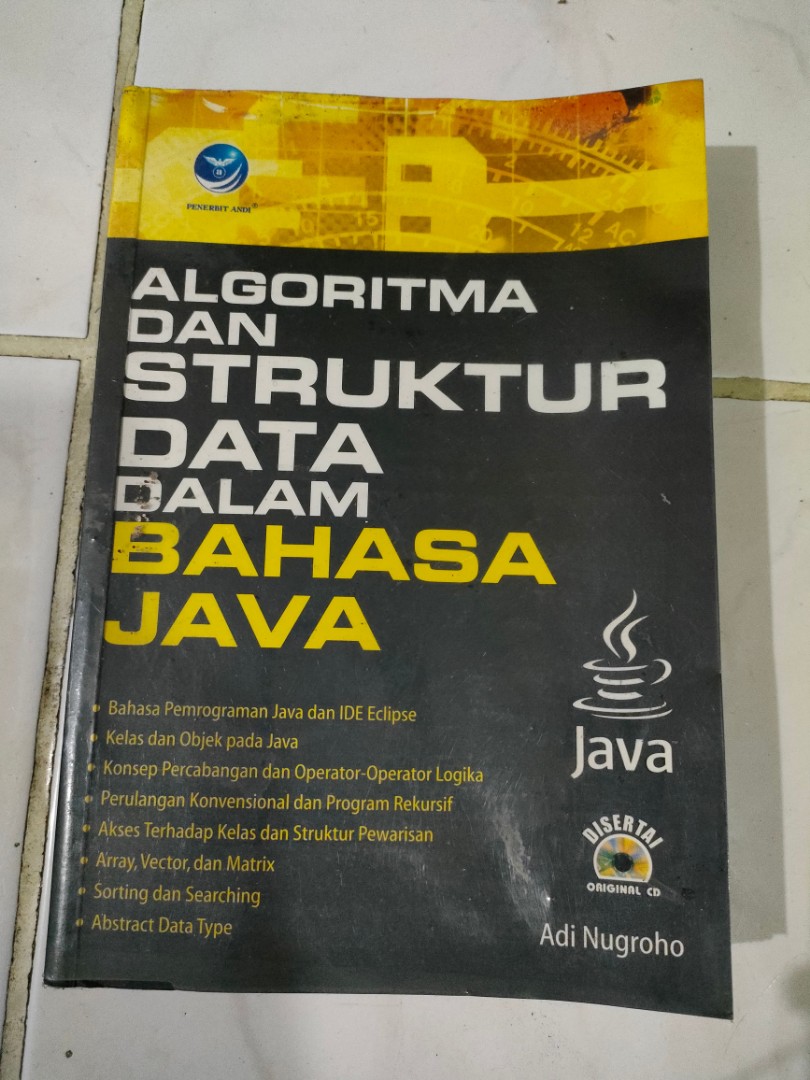 Buku Algoritma Dan Struktur Data Dalam Bahasa Java Buku Alat Tulis