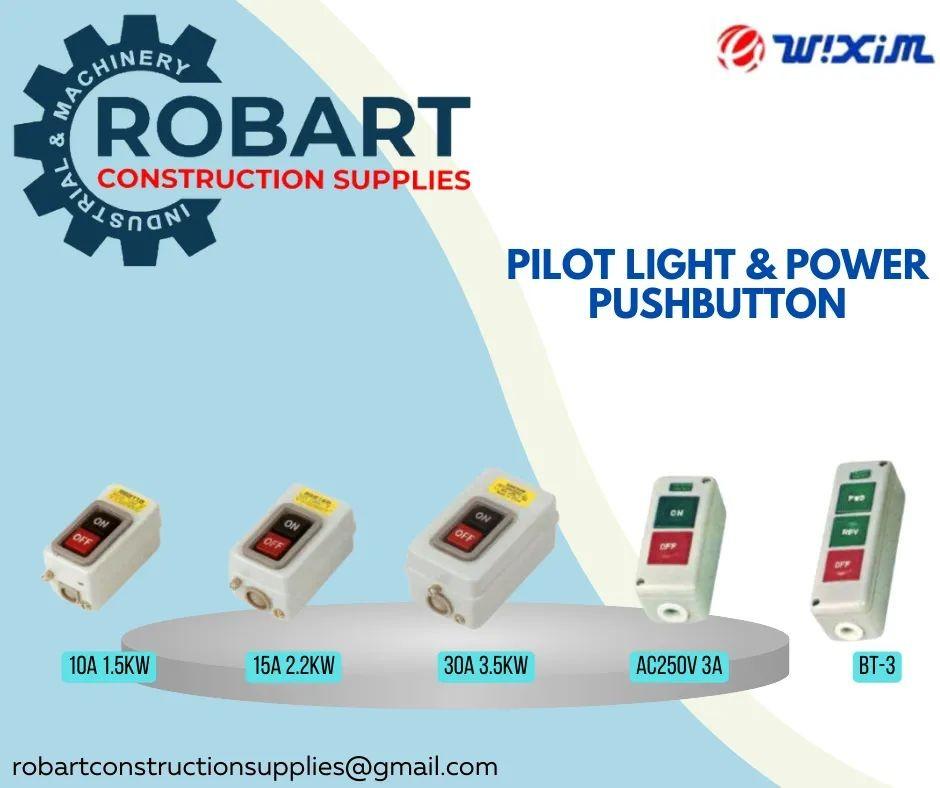 PILOT LIGHT AND POWER PUSHBUTTON Commercial Industrial Industrial