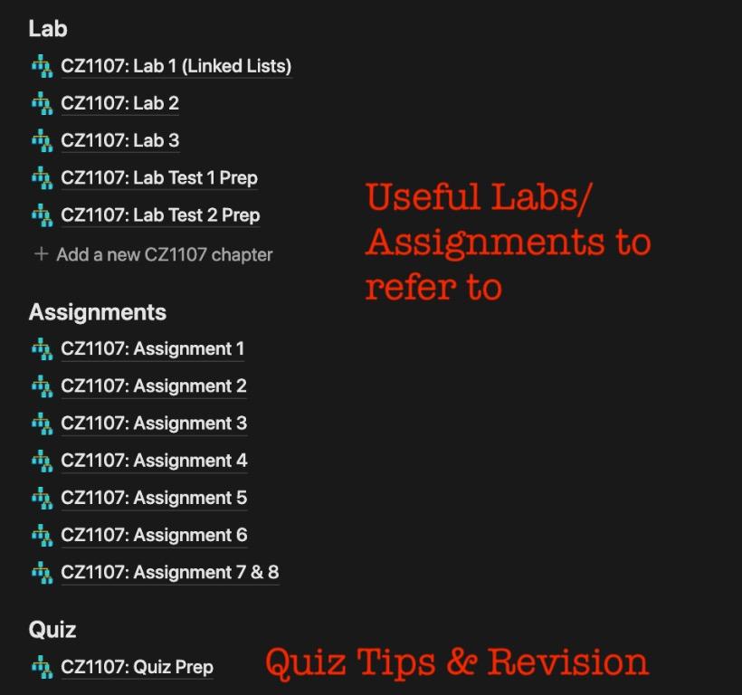SC1007 CZ1107 Data Structures Algorithms Notes For Computer Science
