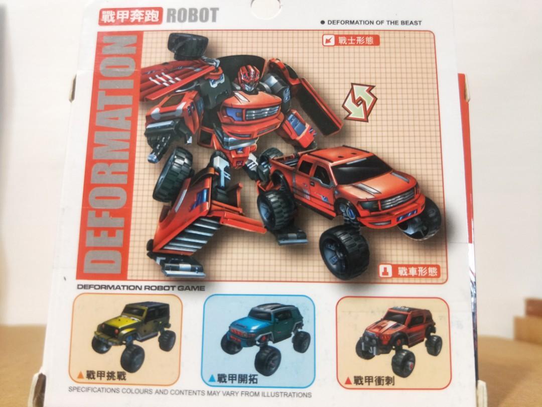 全新變形機器人 藍 紅 80 盒 書籍休閒與玩具 玩具公仔桌遊在旋轉拍賣