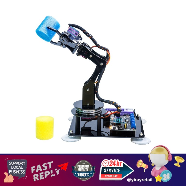 Adeept 5 DOF Robot Arm 5Axis Robotic Arm Kit Compatible With Arduino