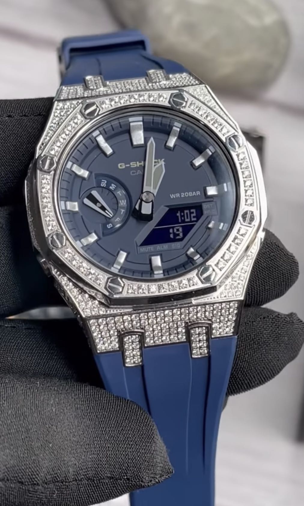 Custom Bling Gshock Ga2110 Ga 2110 Luxury Watches On Carousell