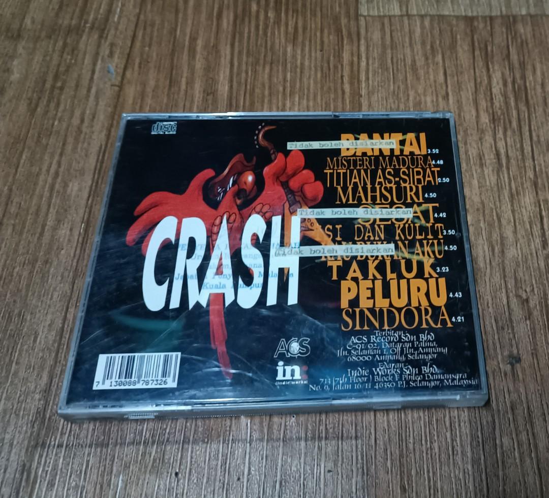 CD Crash Kumpulan CRASH 2000 ACS MUZIK Album Pertama Kumpulan CRASH
