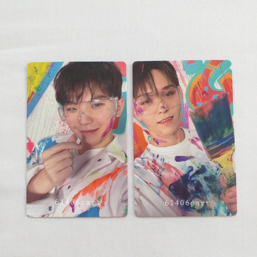 Seventeen Woozi Vernon Face The Sun Carat Version Photocards Hobbies