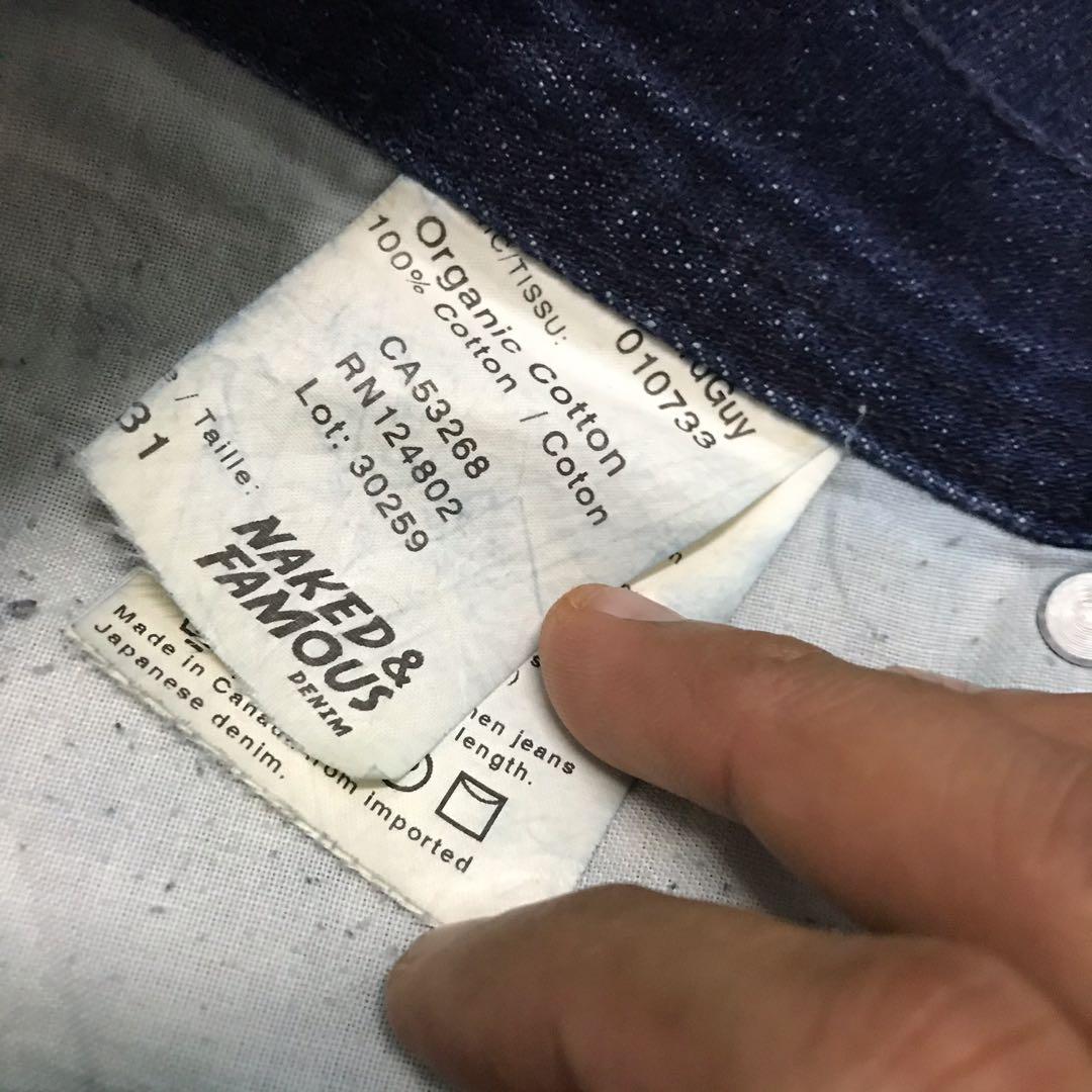 Aut Naked And Famous Jeans Men S Fashion Bottoms Jeans On Carousell