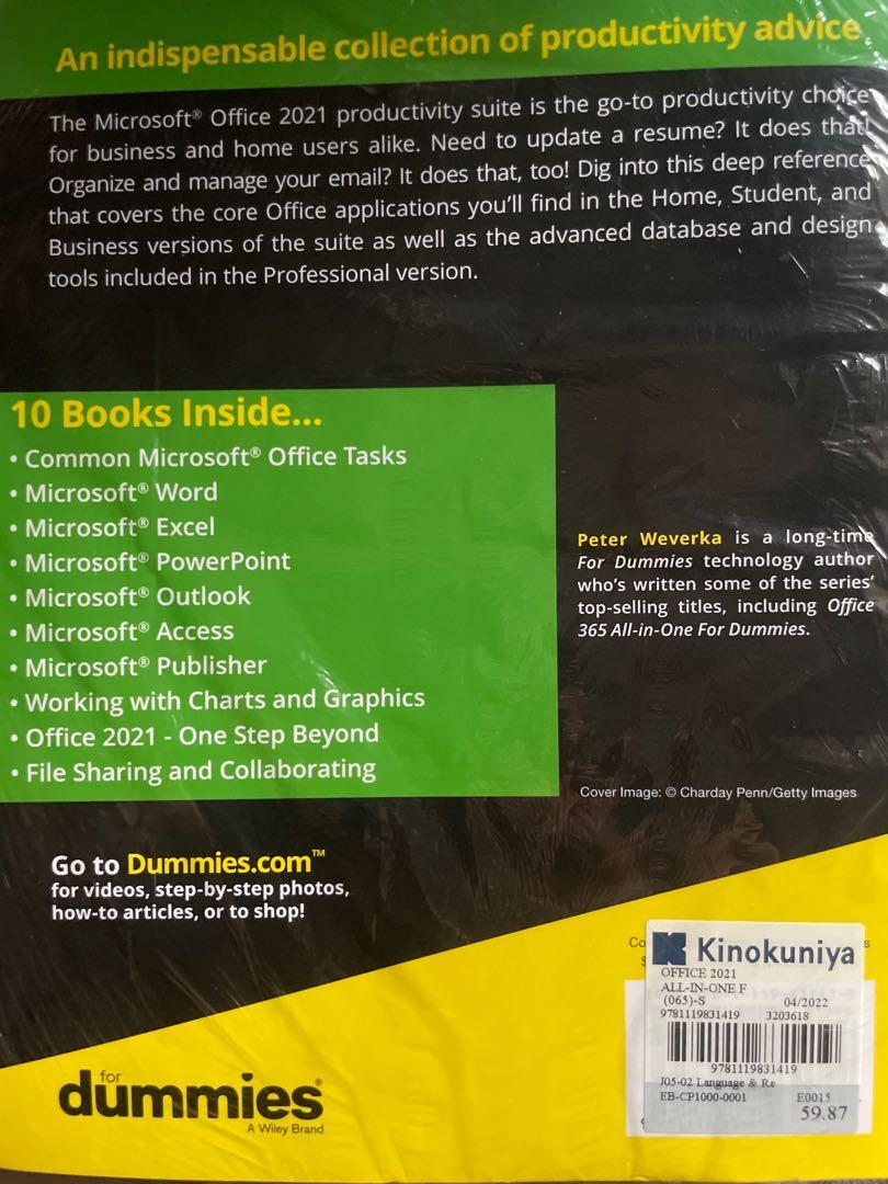 Microsoft Excel Bible Microsoft Office ALLINONE Dummies Hobbies Toys Books