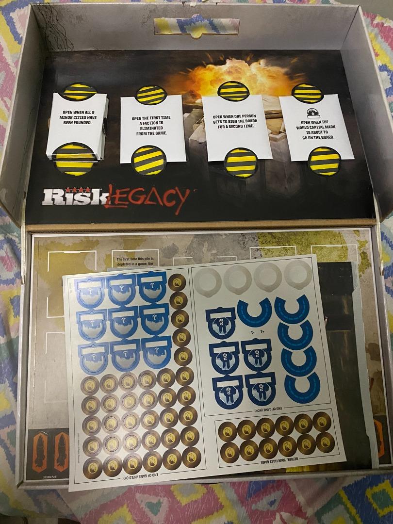 Risk Legacy 戰國風雲 Board Game 桌遊 英文版 興趣及遊戲 玩具 遊戲類 Carousell