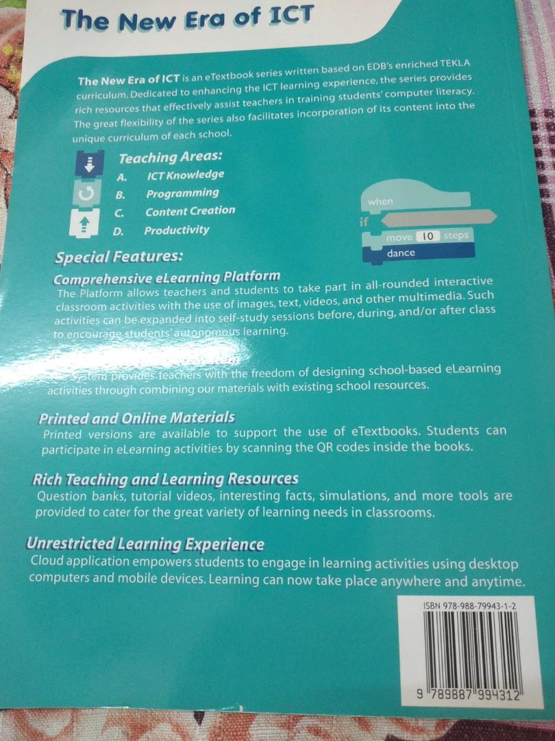 The New ERa of ICT Basic programming II Scratch Textbook 興趣及遊戲 書本