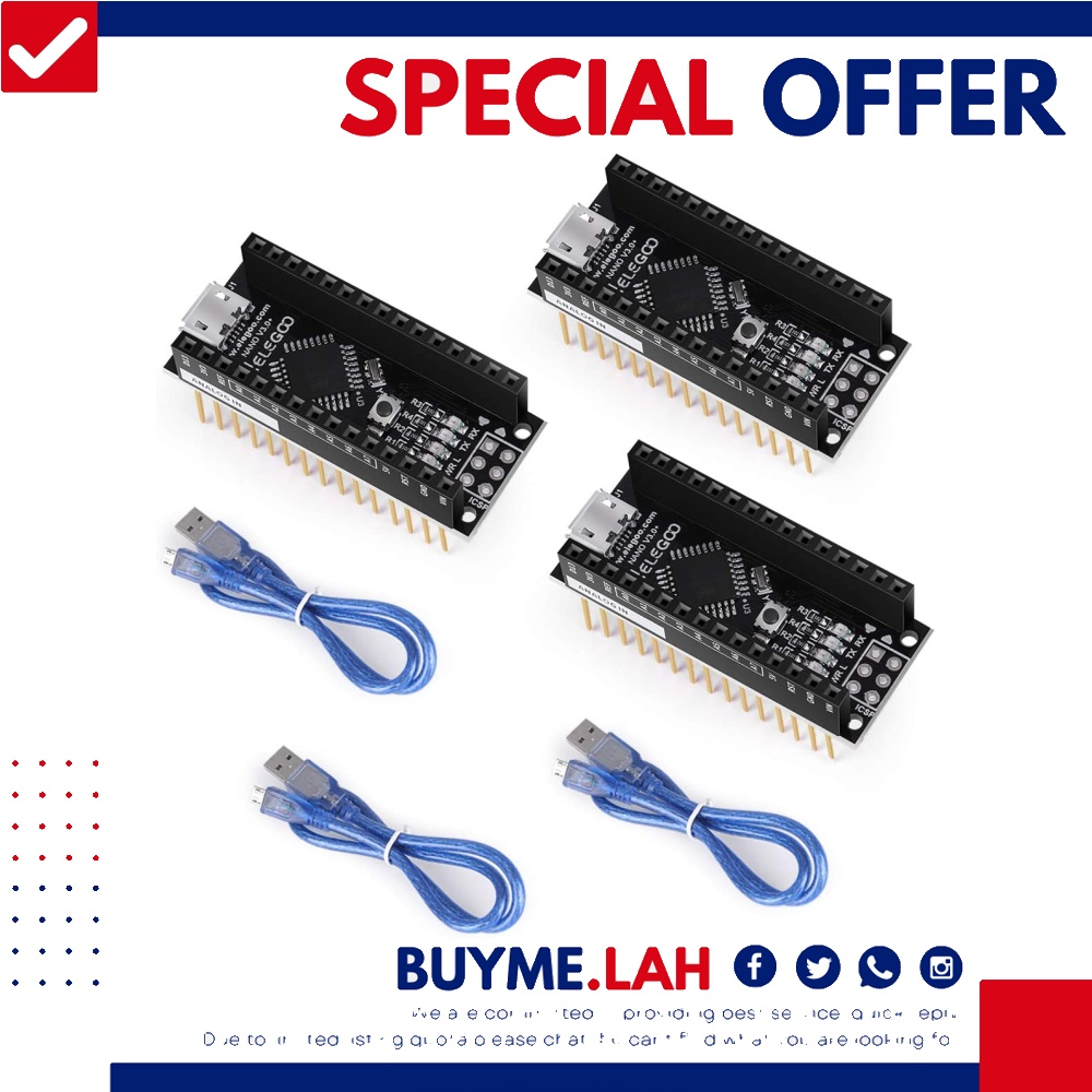 ELEGOO Upgraded Nano V3 0 Plus Compatible With Arduino Projects Nano